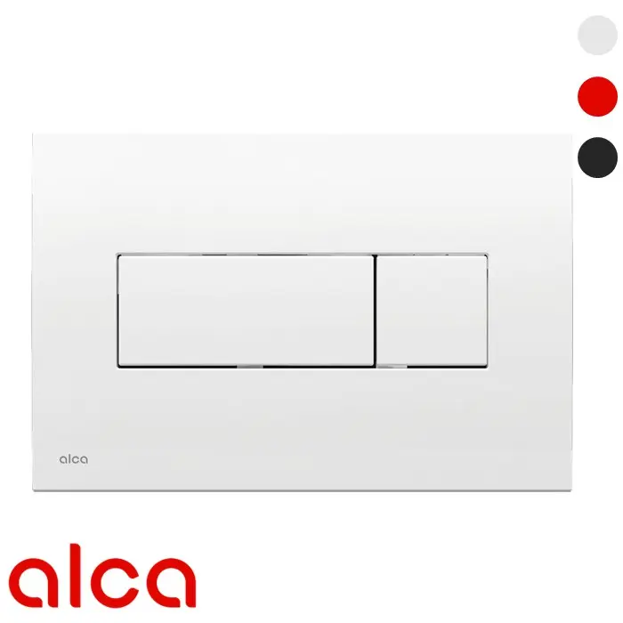 Taster za vodokotlić pravougaoni 2/1 beli M370 ALCA PLAST