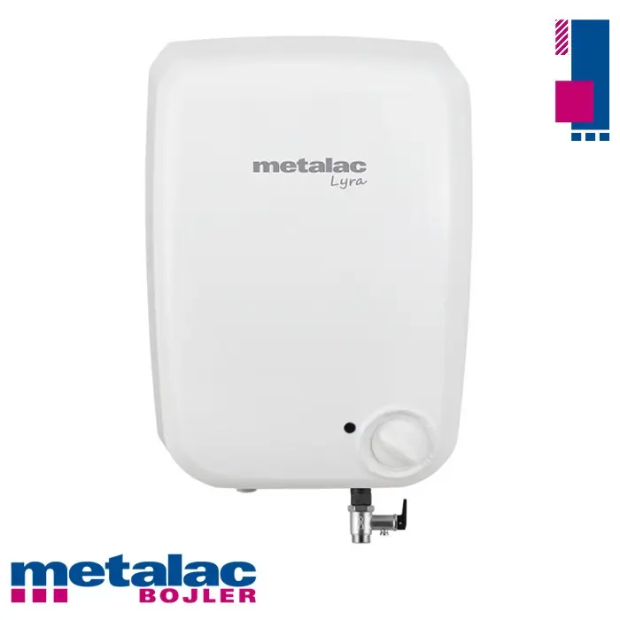 Bojler 8L inox MT 8Ni nadgradni baterija sa 2 cevi Lyra Metalac