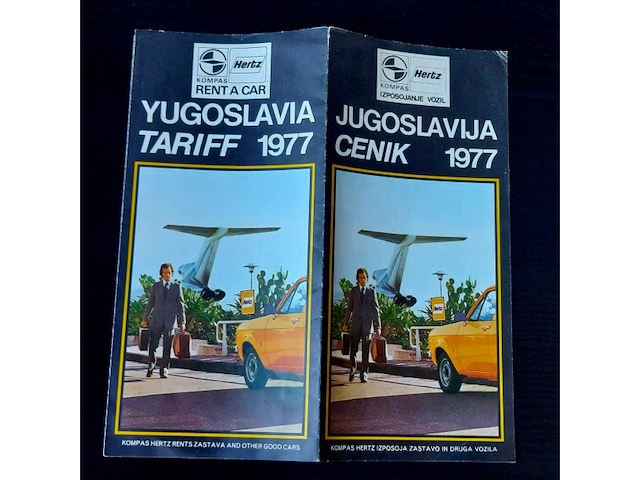 Kompas Hertz kolekcionarski cenovnik 1977 god.RETKO !!!