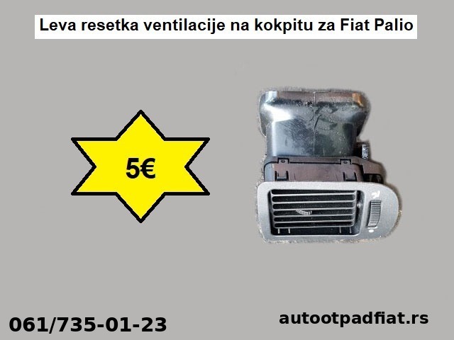 LEVA RESETKA VENTILACIJE NA KOKPITU ZA FIAT PALIO