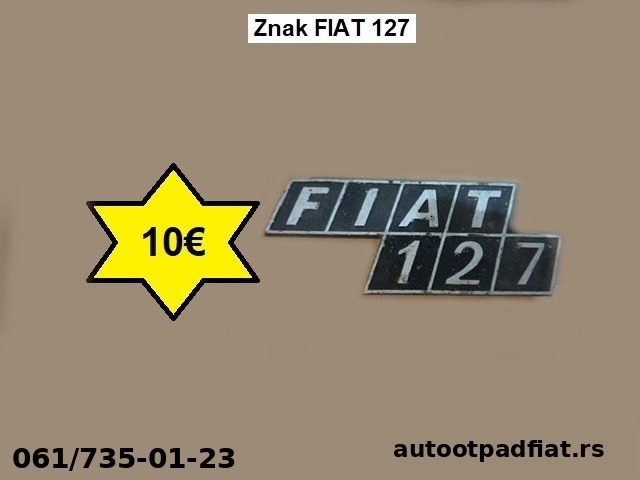 ZNAK FIAT 127