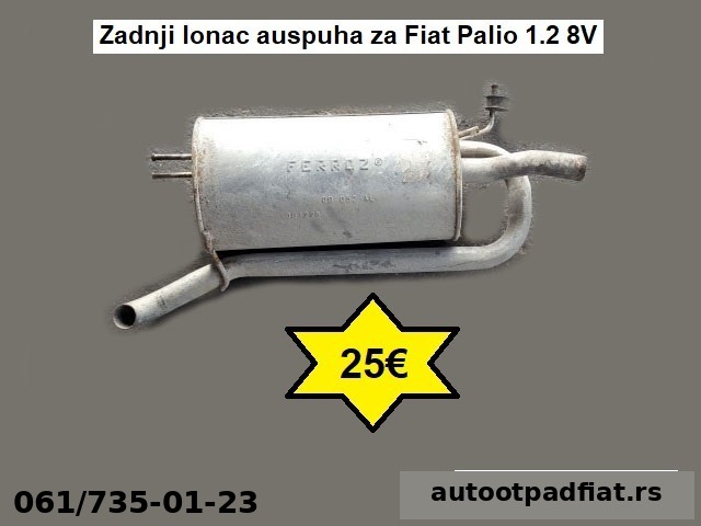 ZADNJI LONAC AUSPUHA ZA FIAT PALIO 1.2 8V