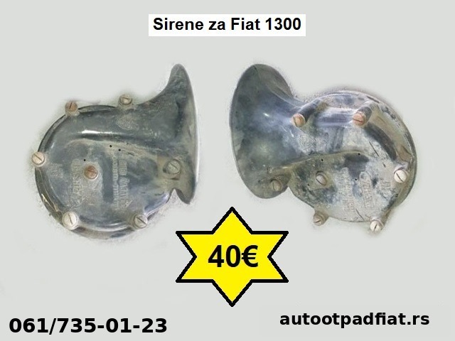 SIRENE ZA FIAT 1300
