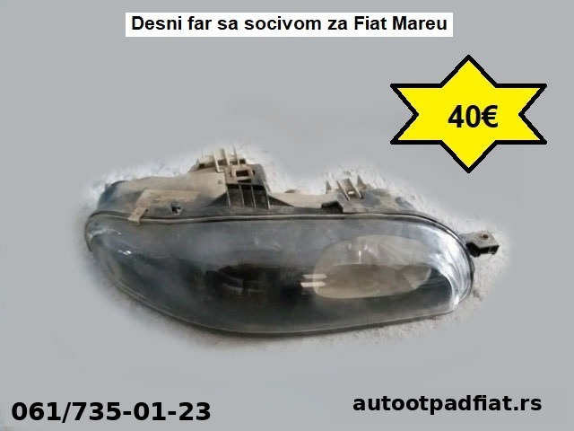 DESNI FAR SA SOCIVOM ZA FIAT MAREU