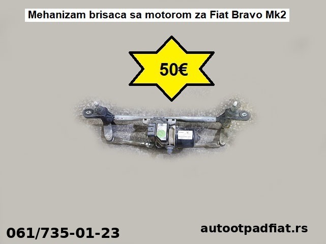 MEHANIZAM BRISACA SA MOTOROM ZA FIAT BRAVO MK2