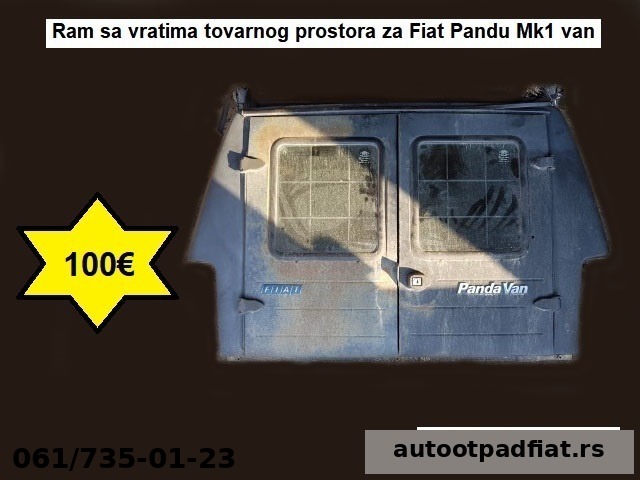 RAM SA ZADNJIM VRATIMA TOVARNOG PROSTORA ZA FIAT PANDU MK1 VAN