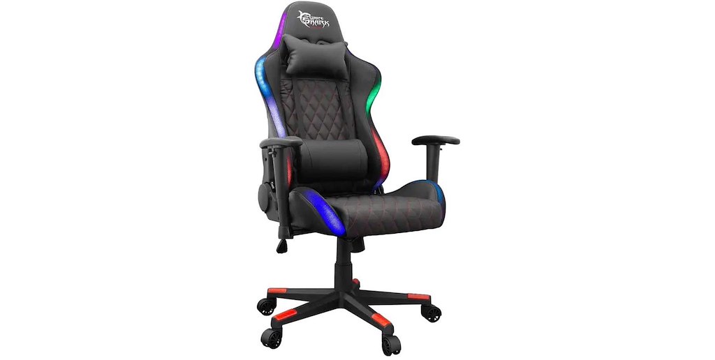 White Shark THUNDERBOLT RGB gaming stolica