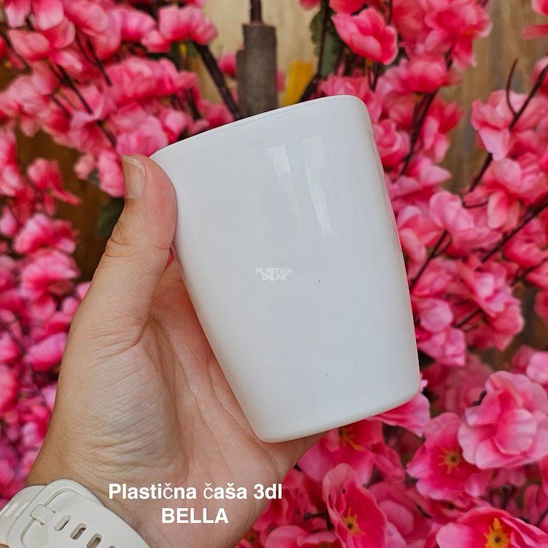 Plastična čaša 3dl Bella bela