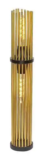 RABALUX Roxas, podna lampa 2xE27, metal crna/bakar sa tekstil kablom, visina 71cm