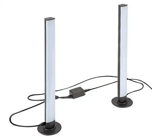 RABALUX Paco, set 2 podne lampe samo RGB svetlo, 5W, visina 38cm, daljinski, dimabilna, IP20, kabal 200cm