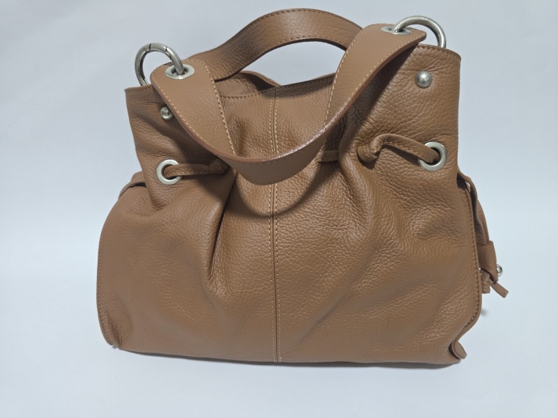 BORSE IN PELLE-Made in Italy kožna torba,NOVO