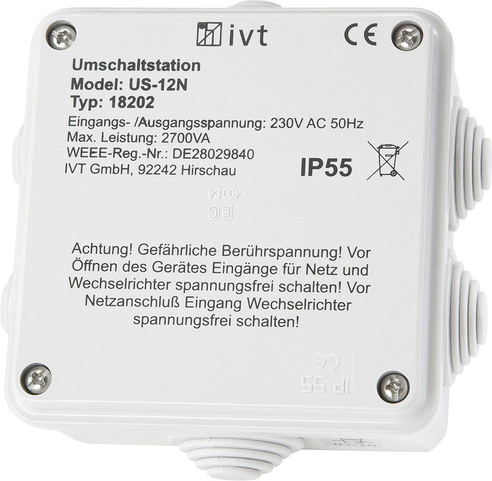 IVT US-12N preklopna stanica 230 V/AC → 2760 VA