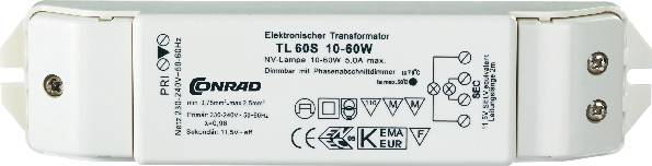Halogenski TL60 transformator 230 V → 12 V
