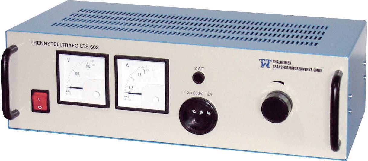 Thalheimer LTS 602 laboratorijski razdvojni transformator sa podesivim naponom 230 V/AC → 2 – 250 V/AC 500 VA