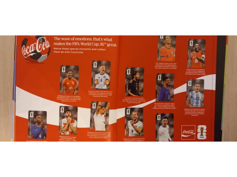 PANINI FIFA WORLD CUP 2026 ALBUM I 12 COCA COLA SLIČICA