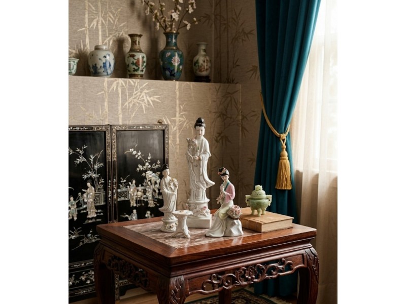 Guanyin mid century porcelanski komplet