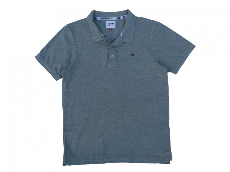 Tommy Jeans polo majica siva vel L