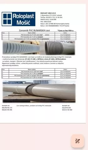 PVC BUNARSKE CEVI
