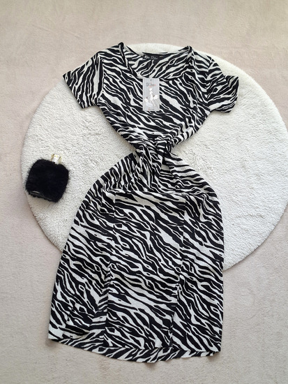 Zebra print haljina