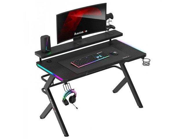 Huzaro Hero 5 RGB Crni Gaming Sto