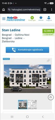 Stan sa dvorištem ledine