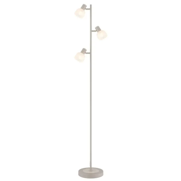 Globo Planta 54317S | Podna lampa | siva | 3xE14