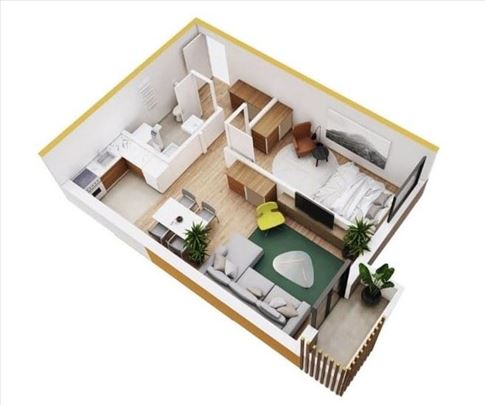 2,0 stan na prodaju u centru Panceva, 51m²