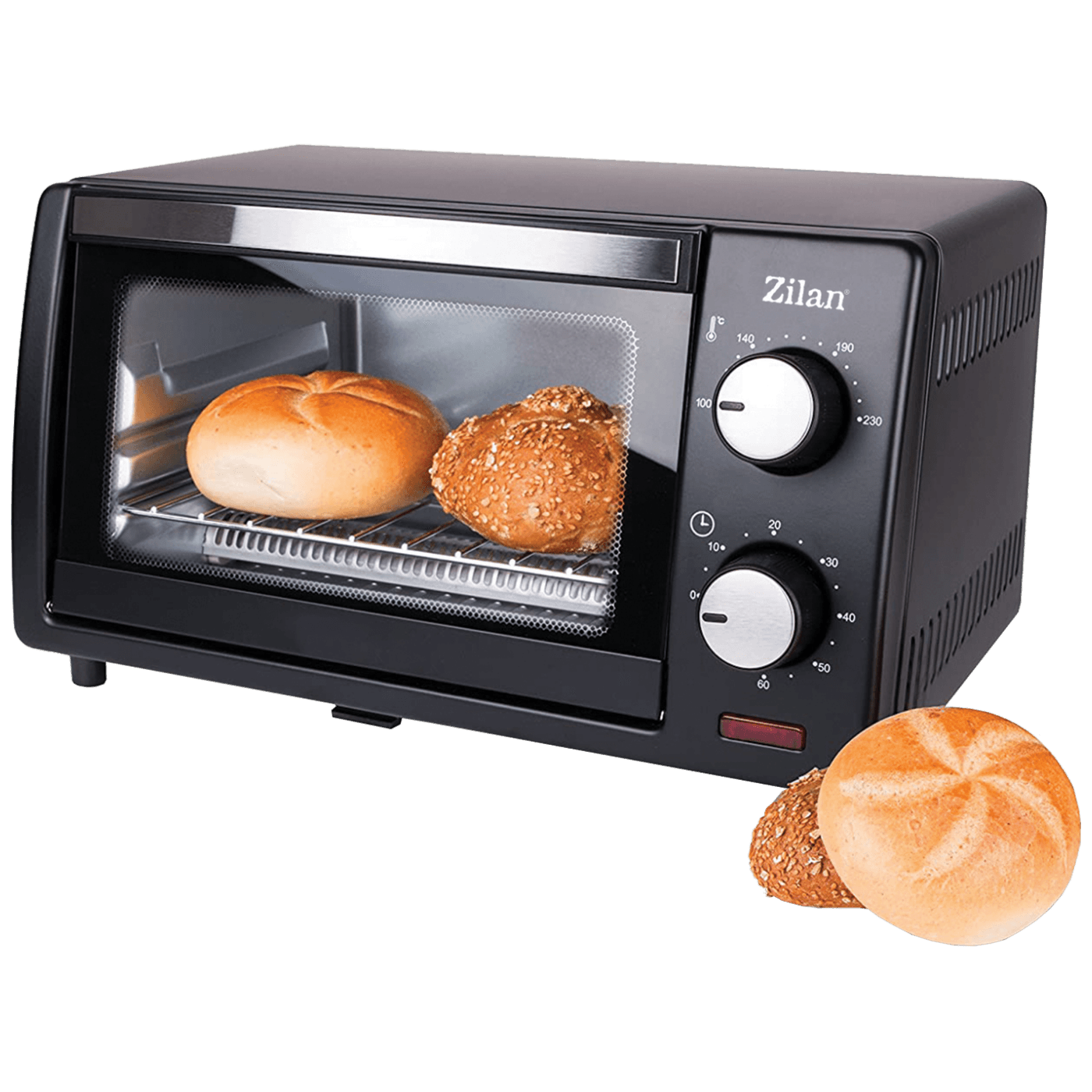 Mini pećnica, zapremina 9 l, 800 W, crna