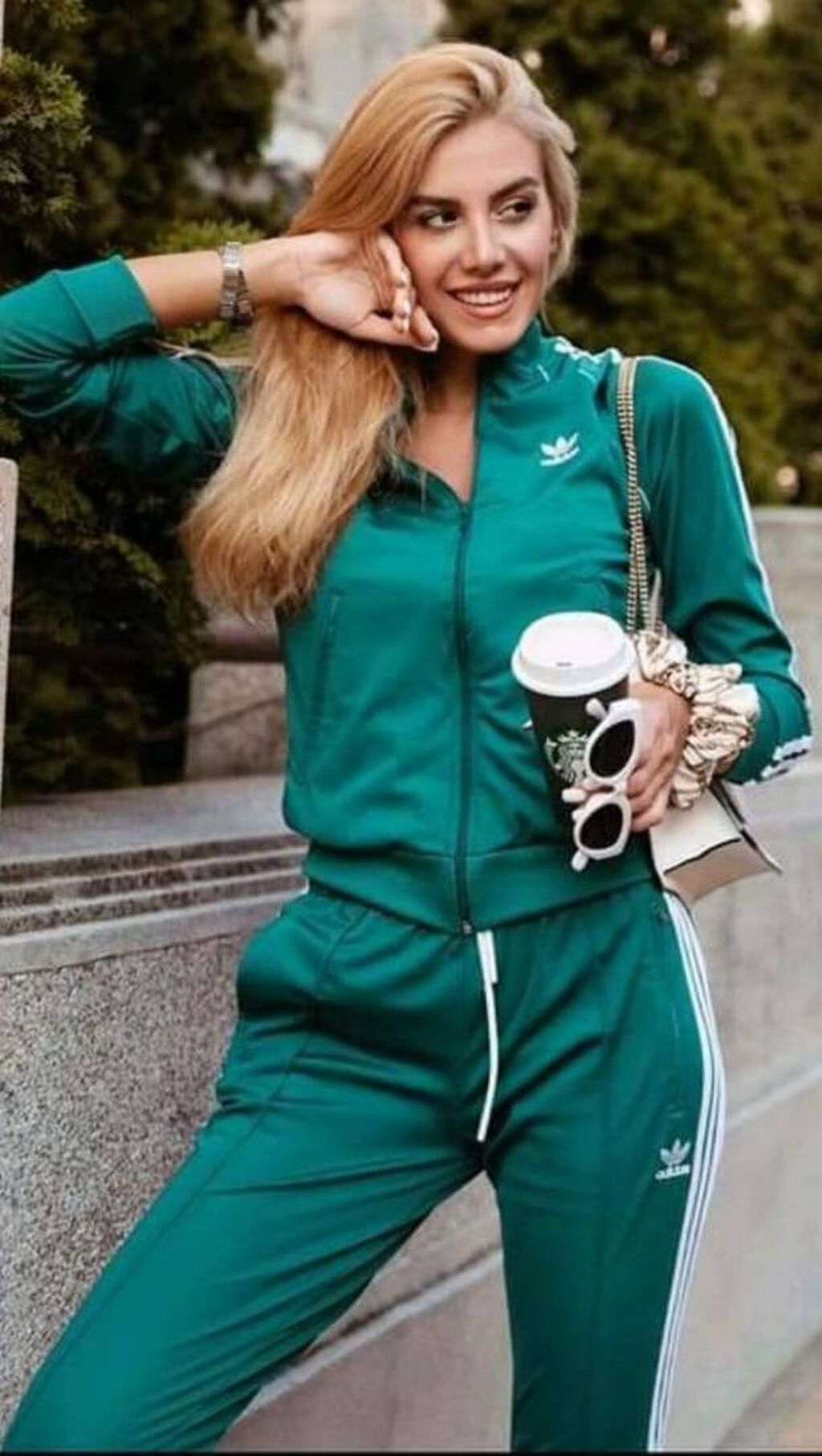Adidas ženska trenerka NOVO Novo Mokra likra Veličine s m l xl 2xl