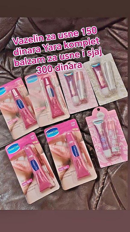 Vazelin za usne i Yara komplet za negu usana - Vazelin za usne –