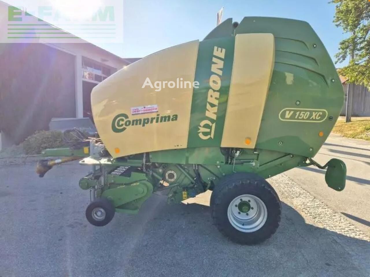 Krone comprima v150 balirka za okrugle bale