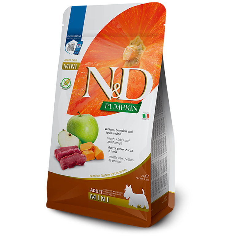 N&D Pumpkin hrana za pse Adult Mini - Srneće meso i jabuka 2kg