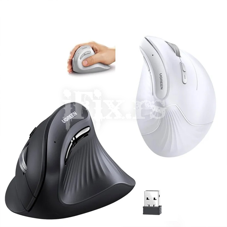 Ergonomski vertikalni Bluetooth + 2.4G mis Ugreen MU008