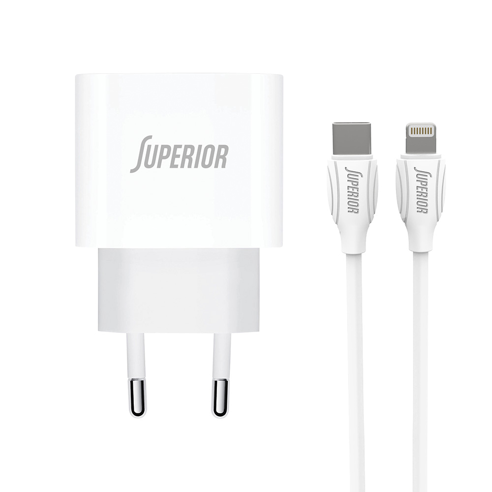 Kucni punjac Comicell Superior CO-DC56 Fast PD 20W 3A Type C na Lightning beli (CERT) (MS)