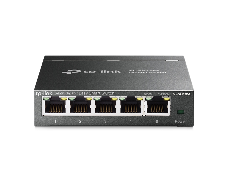 TP-LINK TL-SG105E Gigabit/5x RJ45/10/100/1000Mbps/eSm Switch