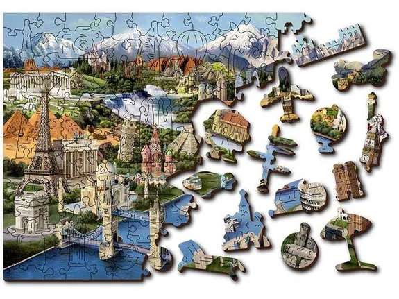 Wooden City Drvene puzle znamenitosti L