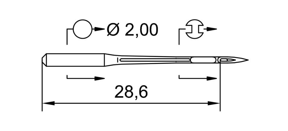 Industrijske igle SCHMETZ | B-27 | 100 | 10 kom
