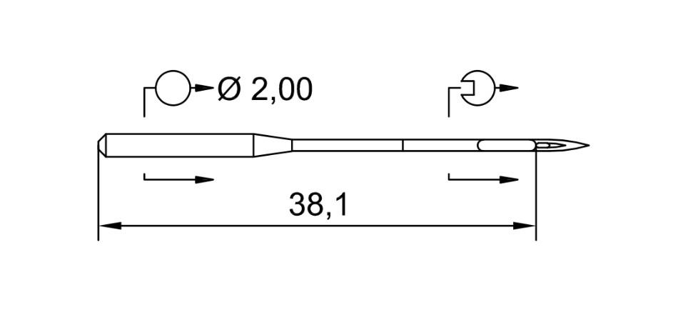 Industrijske igle SCHMETZ | za kožu 134-35 LR | 90 | 10 kom