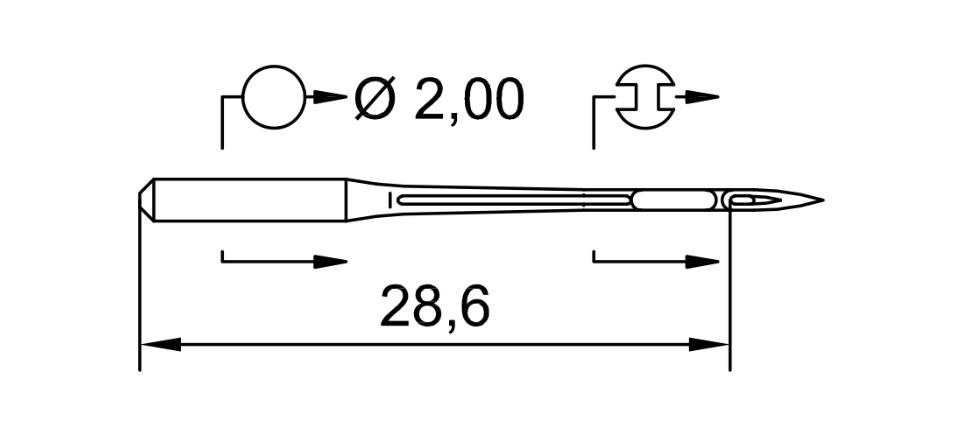 Industrijske igle SCHMETZ | stretch B-27 SES | 80 | 10 kom