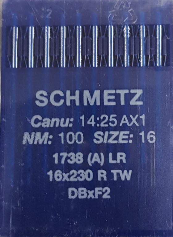 Industrijske igle SCHMETZ | za kožu 1738 (A) LR | 100 | 10 kom