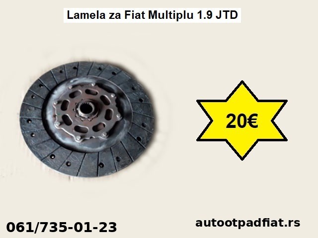 LAMELA ZA FIAT MULTIPLU 1.9 JTD