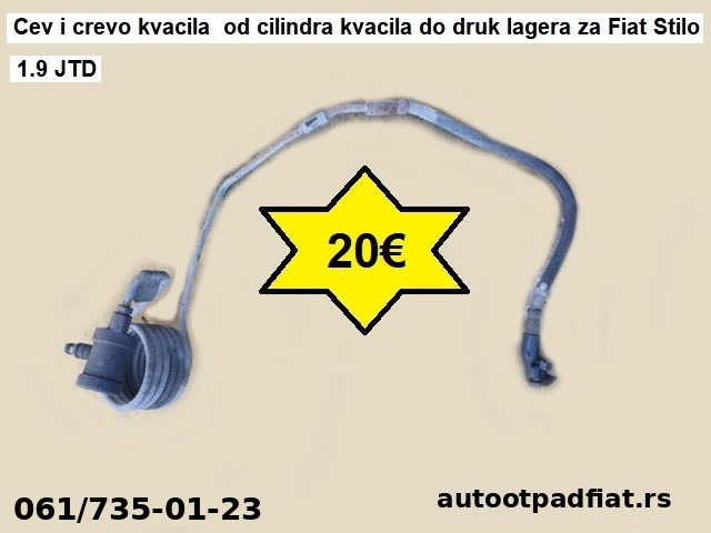 CEV I CREVO KVACILA OD CILINDRA KVACILA DO DRUK LAGERA ZA FIAT STILO 1.9 JTD