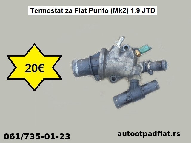 TERMOSTAT ZA FIAT PUNTO (MK2) 1.9 JTD