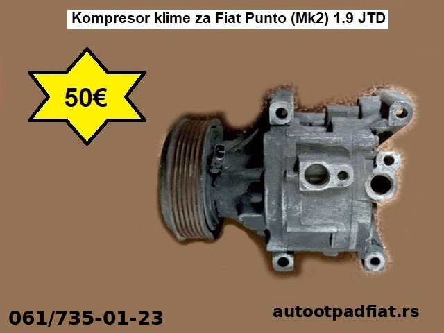 KOMPRESOR KLIME ZA FIAT PUNTO (MK2) 1.9 JTD