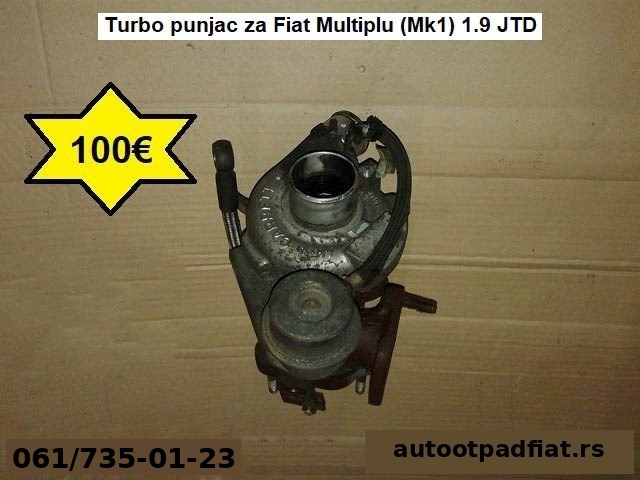 TURBO PUNJAC ZA FIAT MULTIPLU (MK1) 1.9 JTD