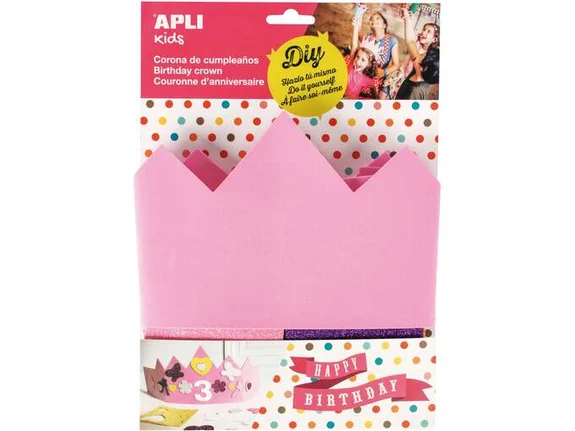 Apli Rođendanska kruna od eva pene roze
