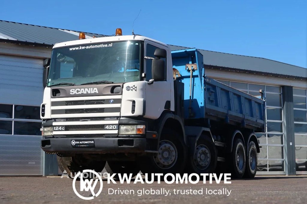 Scania 124c 420 8X4/ MANUAL/ RETARDER/ MEILLER-KIPPER/ STEEL kiper