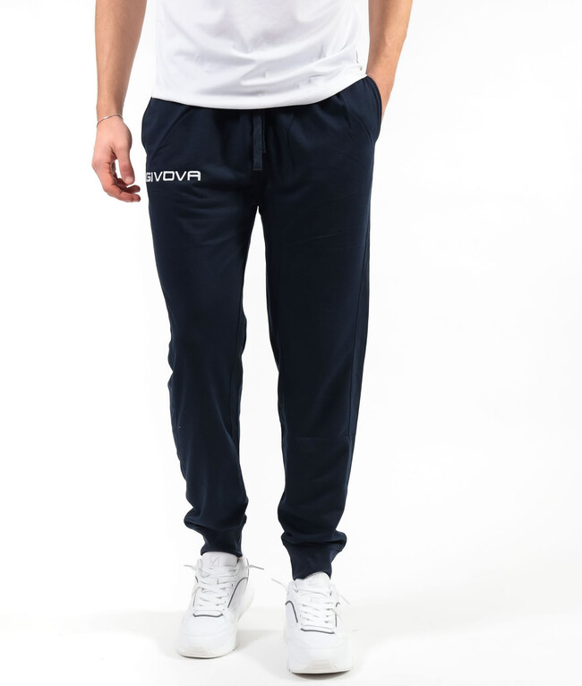 Tepláky PANTA COTONE KING LOGO SMALL modrá M
