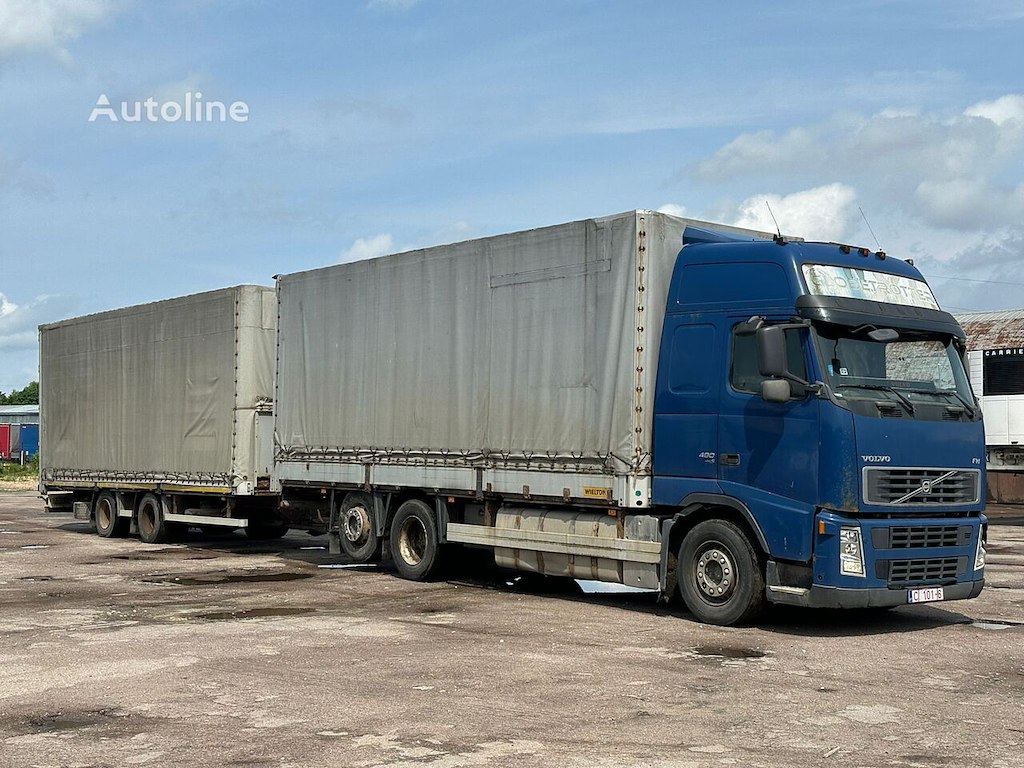 Volvo FH 480 kamion s ceradom + prikolica sa ceradom