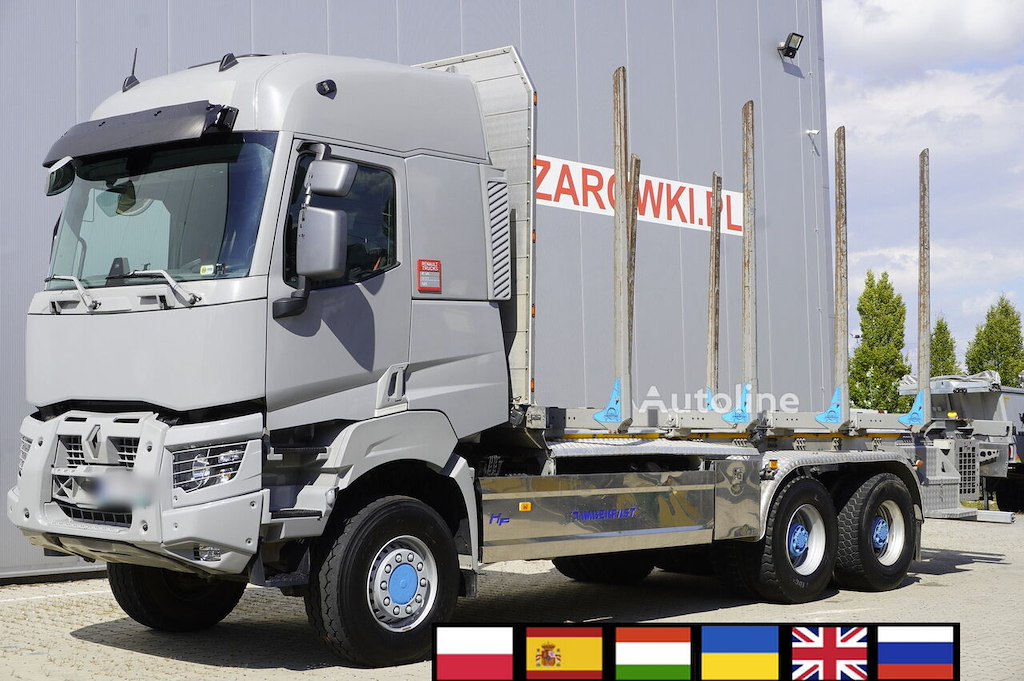 Renault K520 DE13 6x6 / 80 tho. km! / GVM with a trailer 78 tons / 2024 kamion za prevoz drva